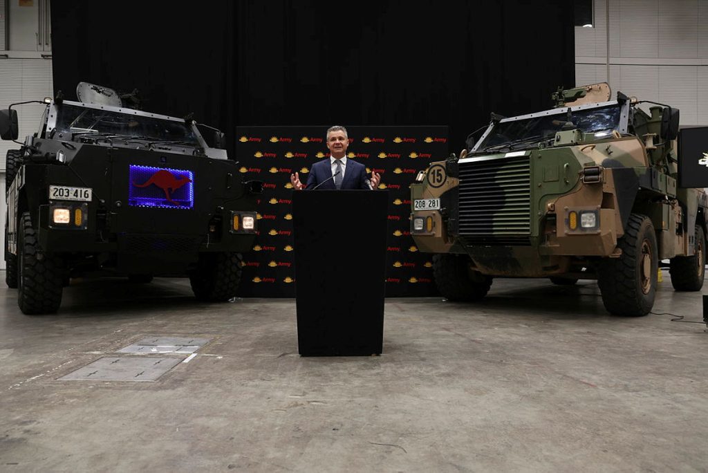 Australian Defense Forces unveil electric-powered Bushmaster