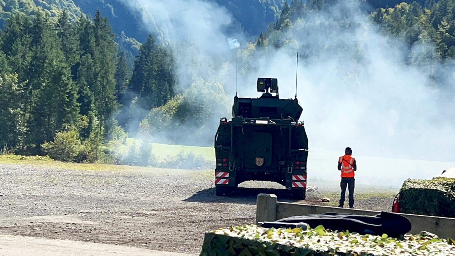 Das mobile Flugabwehrsystem Skyranger in Action