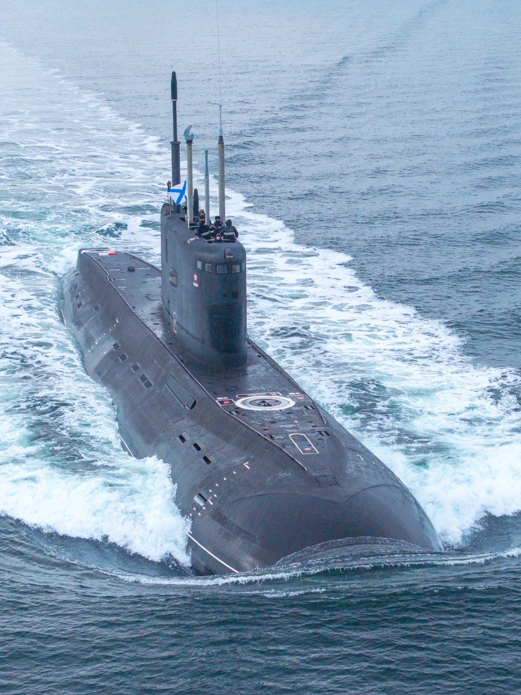 Russische Marine wieder mit U-Boot im Mittelmeer