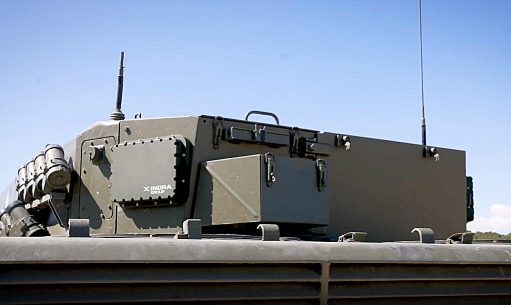 Aktives Nemus-Radar auf Leopard 2 erkennt Bedrohungen