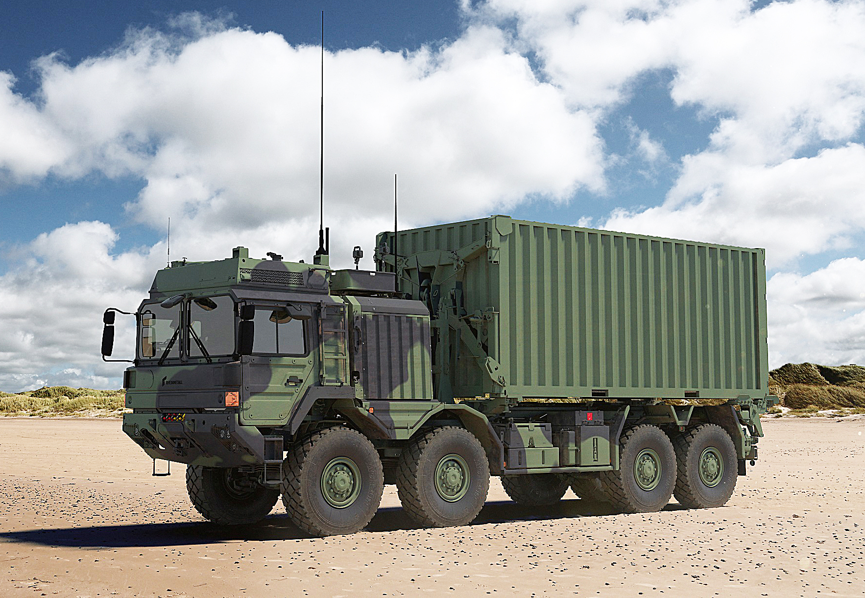 Dänemark erhält UTF und andere Logistik Lkw von RMMV