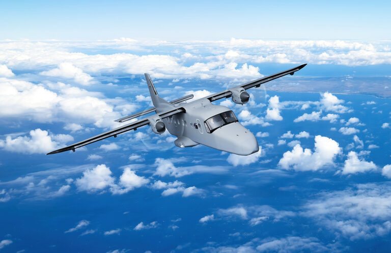 Der Do228 NXT-Demonstrator zur Weltpremiere auf die ILA 2026